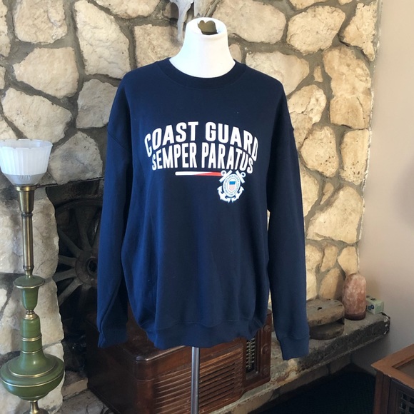 Gildan | Sweaters | Nwt Navy Blue Coast Guard Comfy Sweatshirt ...